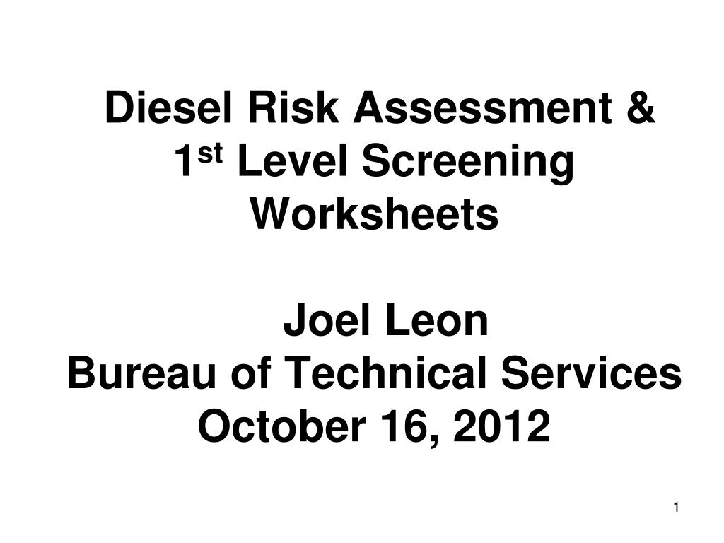 PPT - Health Risk Assessments PowerPoint Presentation, free download ...