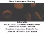PPT - Administration of Blood and Blood Component PowerPoint ...