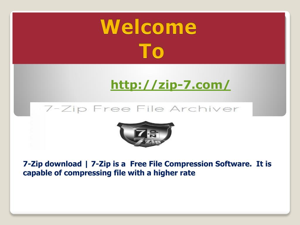 PPT - Download 7 Zip PowerPoint Presentation, free download - ID:4738640