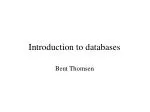 PPT - Introduction to Databases PowerPoint Presentation, free download ...