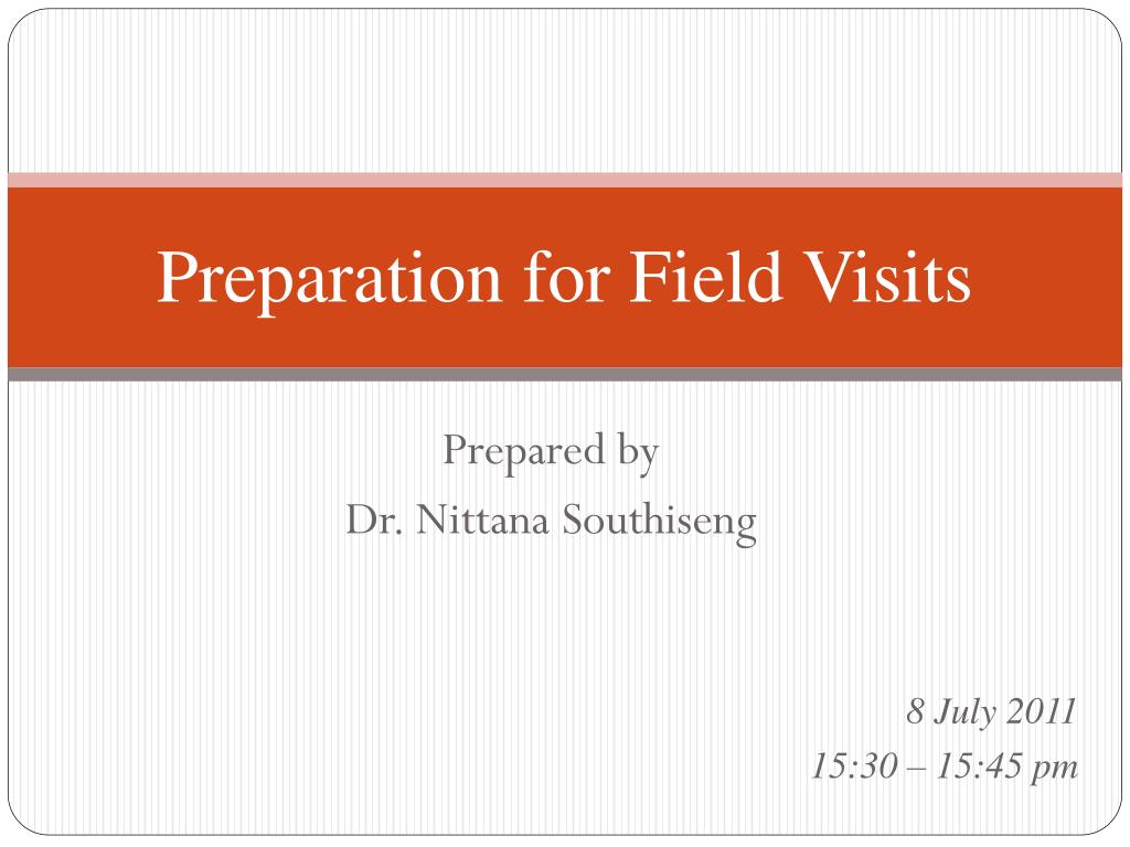 PPT - Preparation Guidelines for Field Visits: Company Profiles & Group ...