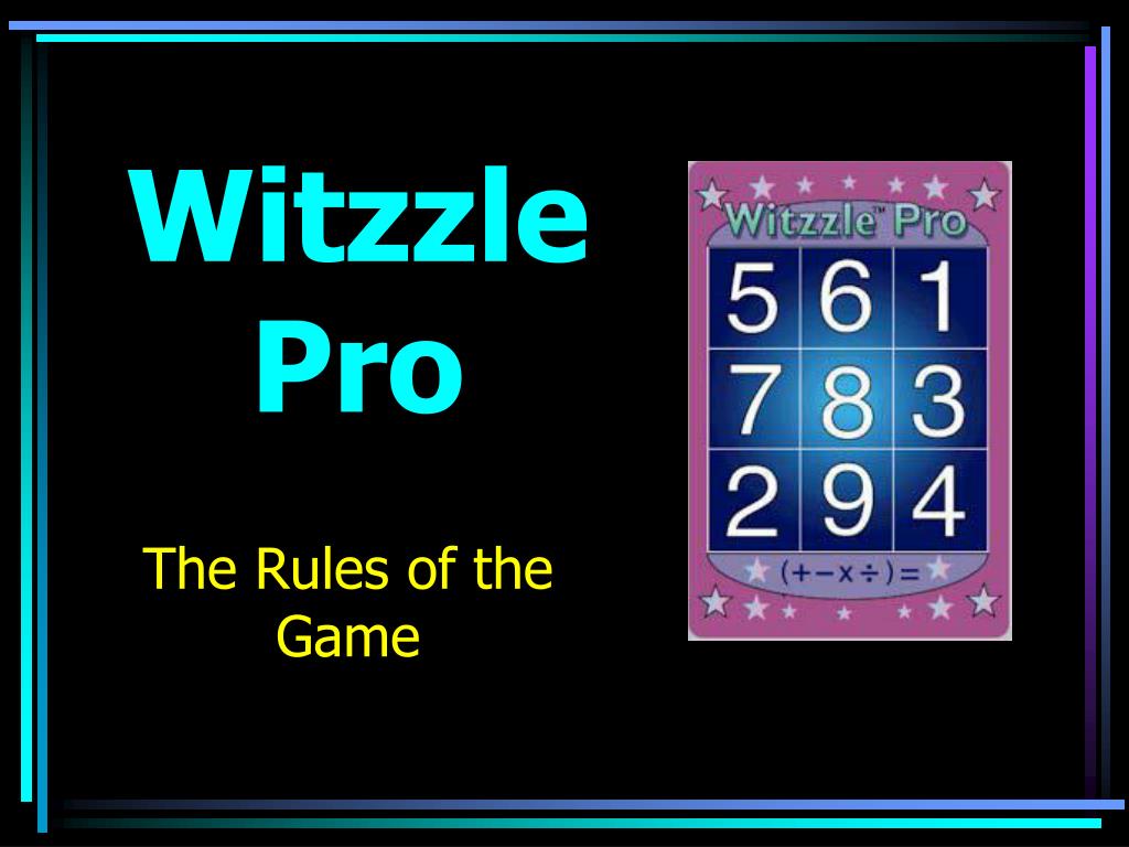 PPT - Witzzle Pro PowerPoint Presentation, free download - ID:4741275