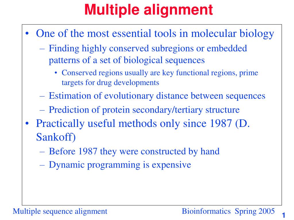 PPT - Multiple alignment PowerPoint Presentation, free download - ID ...