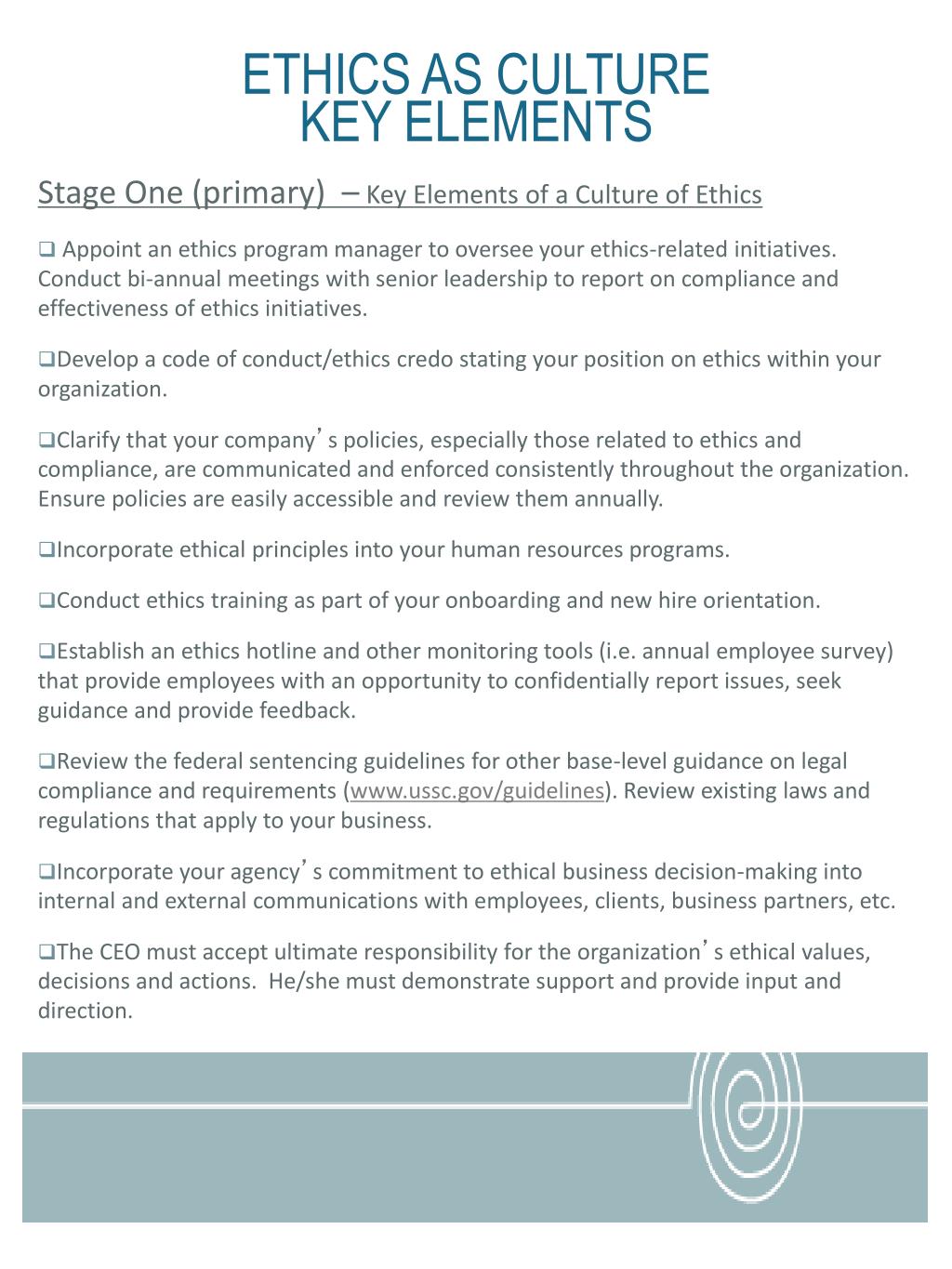 PPT - Ethics as Culture key elements PowerPoint Presentation, free ...
