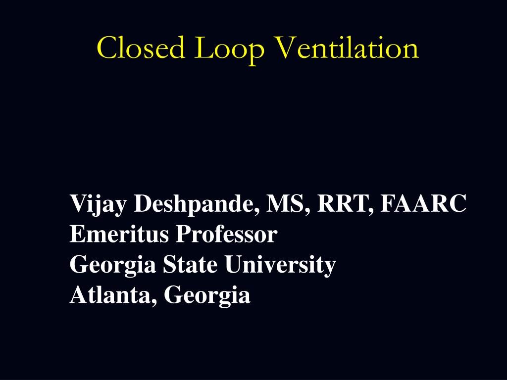 PPT - Closed Loop Ventilation PowerPoint Presentation, free download ...