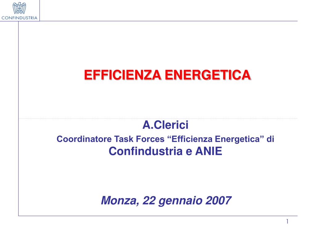 PPT - EFFICIENZA ENERGETICA PowerPoint Presentation, free download - ID ...