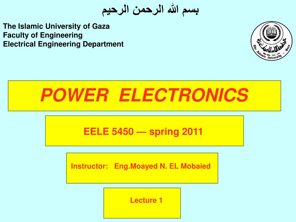 PPT - POWER ELECTRONICS PowerPoint Presentation, free download - ID:4745919