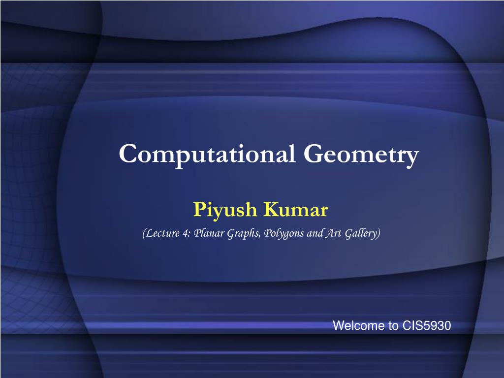 PPT - Computational Geometry PowerPoint Presentation, free download ...