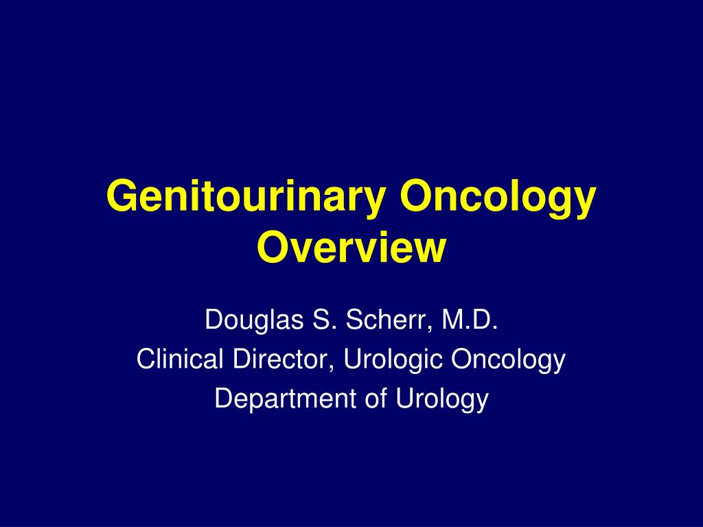 PPT - Genitourinary Oncology Overview PowerPoint Presentation, free ...
