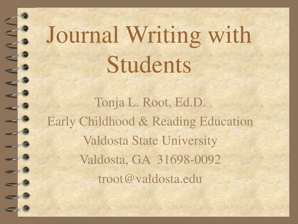 PPT - Journal Writing with Students PowerPoint Presentation, free ...