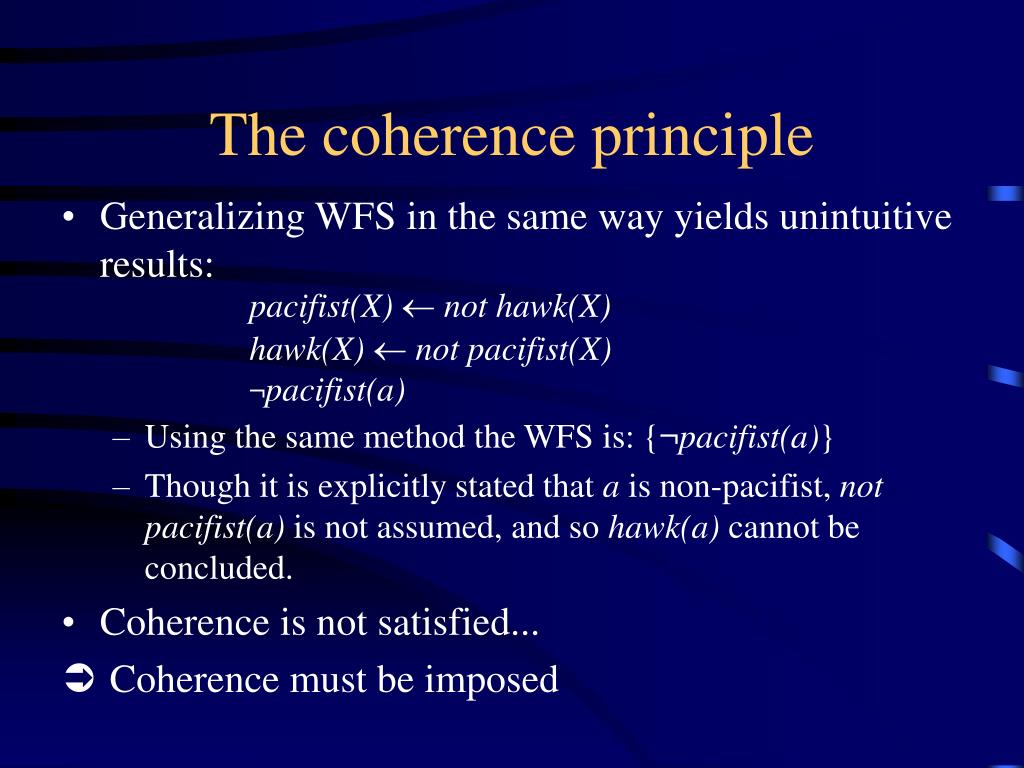 PPT - The coherence principle PowerPoint Presentation, free download ...