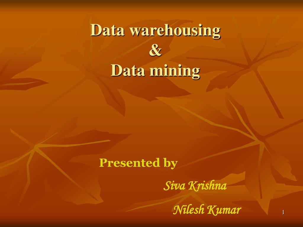 PPT - Data warehousing & Data mining PowerPoint Presentation, free ...
