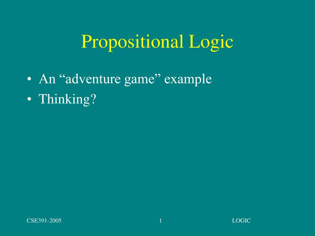 PPT - Propositional Logic PowerPoint Presentation, free download - ID ...