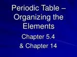 PPT - Periodic Table Organizing the Elements PowerPoint Presentation ...