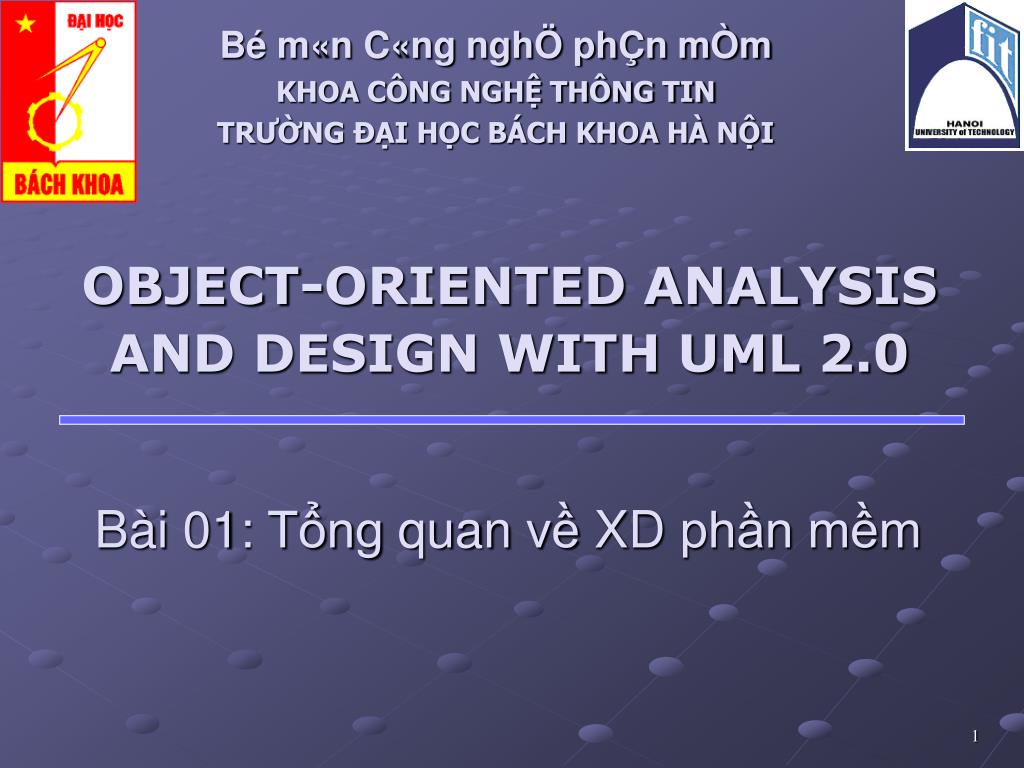 PPT - OBJECT-ORIENTED ANALYSIS AND DESIGN WITH UML 2.0 PowerPoint Presentation - ID:4750862