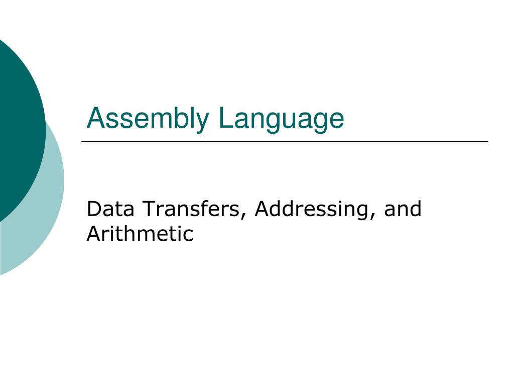 PPT - Assembly Language PowerPoint Presentation, free download - ID:4752544
