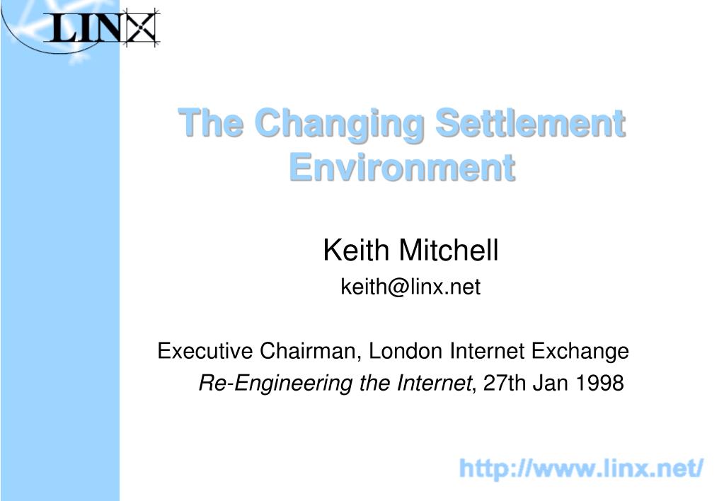 PPT - The Changing Settlement Environment PowerPoint Presentation, free ...