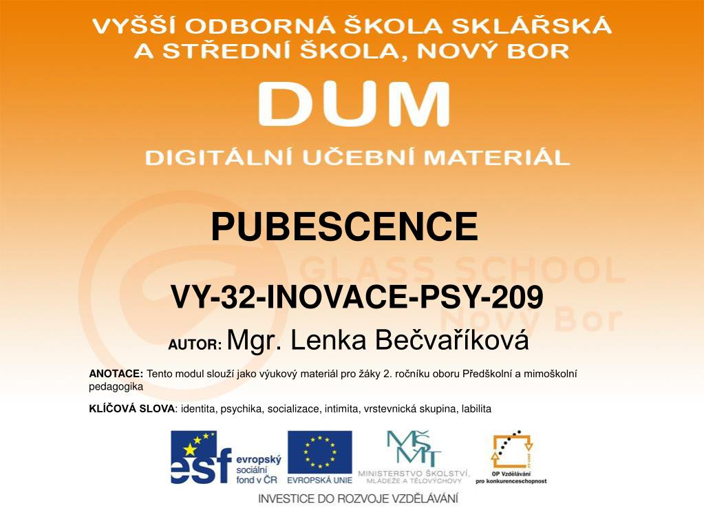 PPT - PUBESCENCE PowerPoint Presentation, free download - ID:4755116