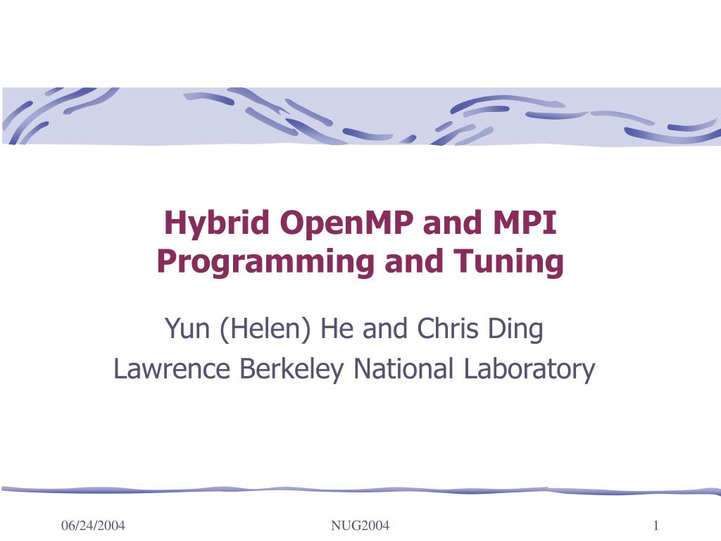 Ppt Hybrid Openmp And Mpi Programming And Tuning Powerpoint Presentation Id4758449
