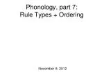 PPT - Phonology, Part V: Rules + Syllable Structure PowerPoint ...