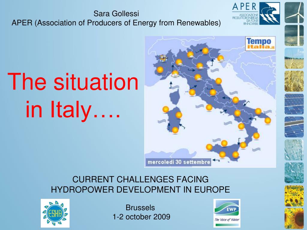 PPT - CURRENT CHALLENGES FACING HYDROPOWER DEVELOPMENT IN EUROPE ...