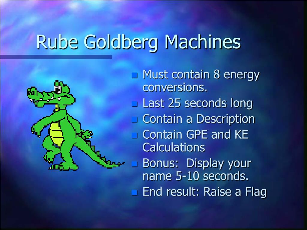 PPT - Rube Goldberg Machines PowerPoint Presentation, free download ...