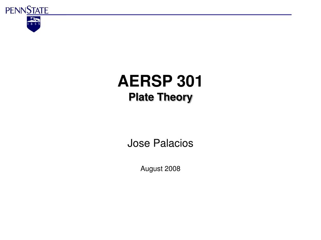 PPT - AERSP 301 Plate Theory PowerPoint Presentation, free download ...