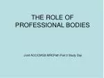 PPT - G063 - Professional Bodies PowerPoint Presentation, free download ...
