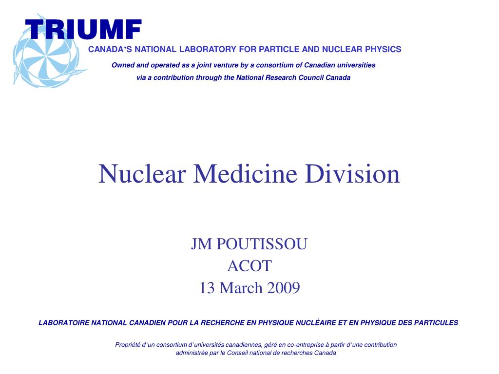 PPT - Nuclear Medicine Division PowerPoint Presentation, free download ...