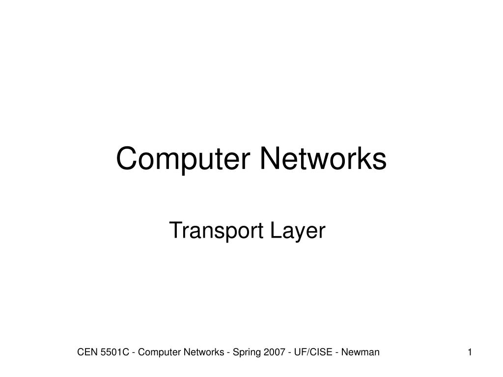 PPT - Understanding Transport Layer Protocols PowerPoint Presentation ...
