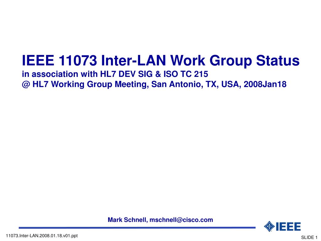 PPT - Mark Schnell, mschnell@cisco PowerPoint Presentation, free ...