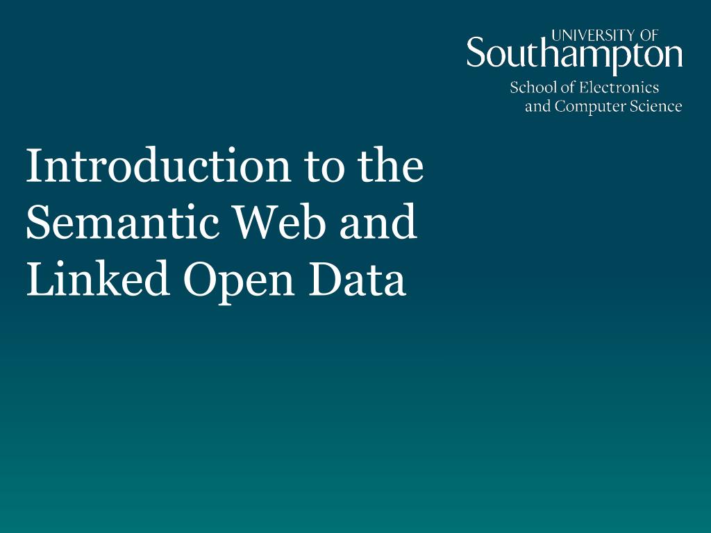 PPT - Introduction to the Semantic Web and Linked Open Data PowerPoint ...