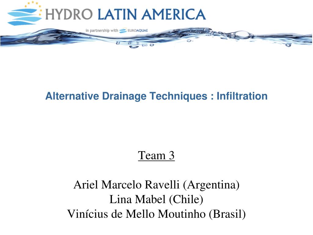 PPT - Alternative Drainage Techniques : Infiltration PowerPoint ...