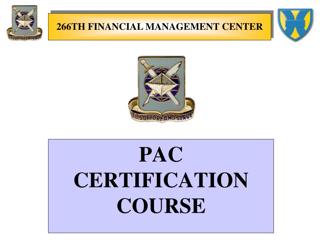 PPT - PAC CERTIFICATION COURSE PowerPoint Presentation, free download ...