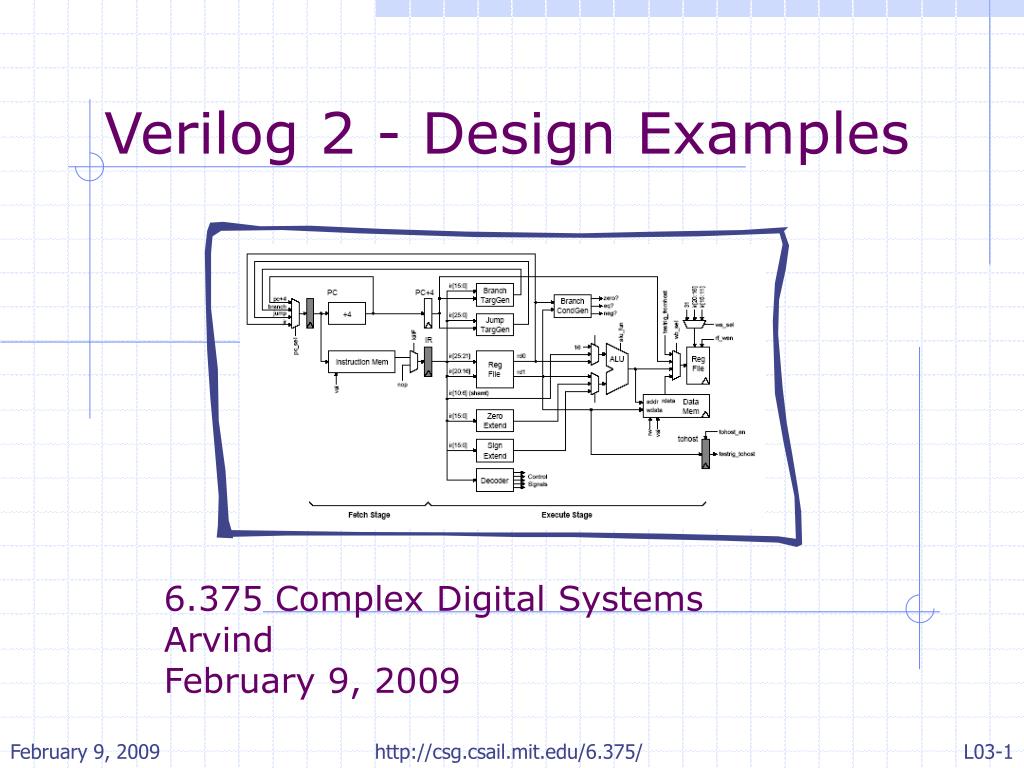 PPT - Verilog 2 - Design Examples PowerPoint Presentation, free ...
