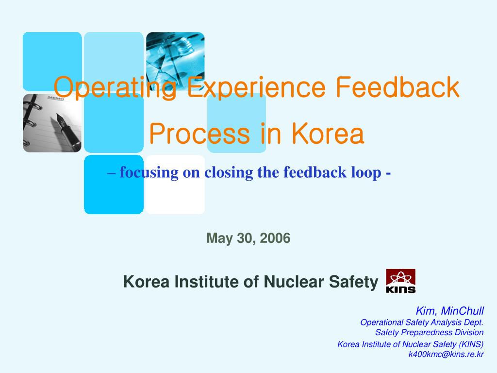 PPT - Operating Experience Feedback Process in Korea PowerPoint ...