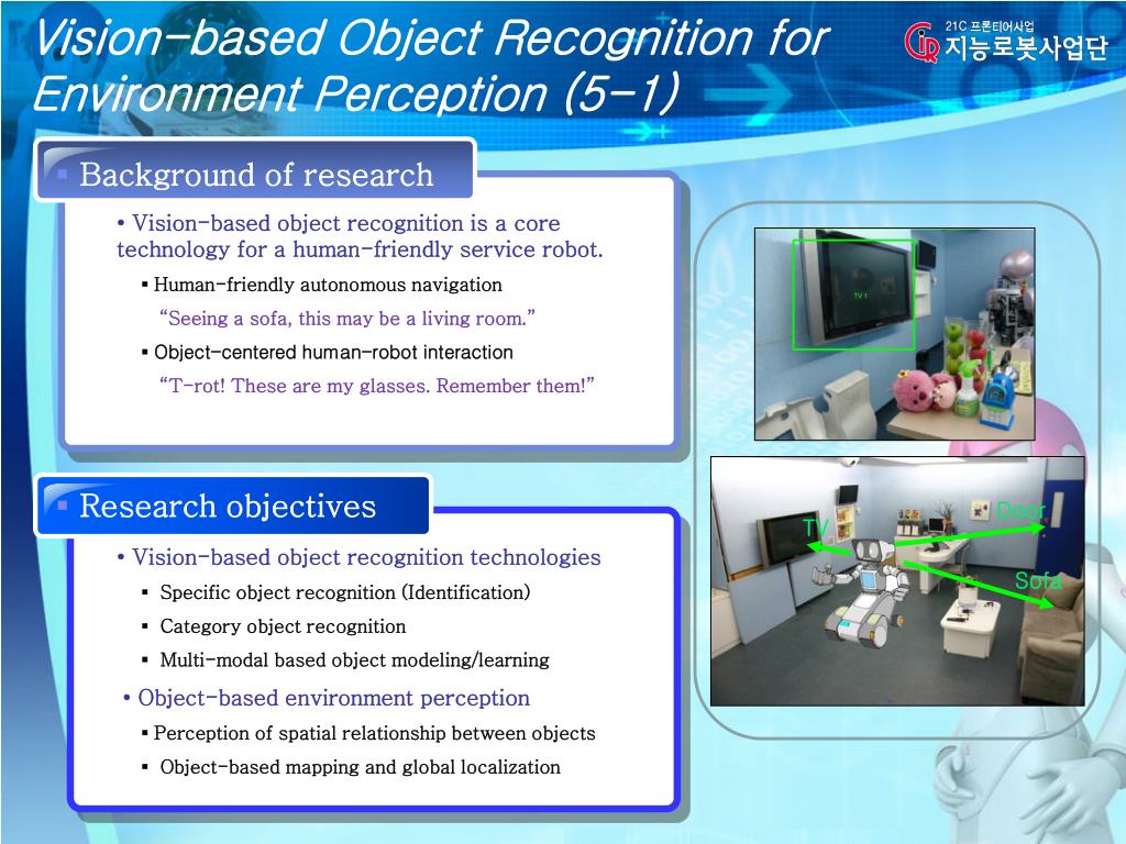 PPT - Vision-based Object Recognition for Environment Perception (5-1 ...