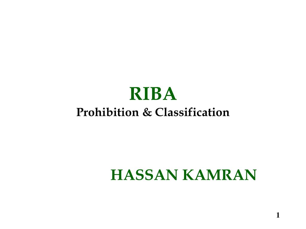 PPT - RIBA Prohibition & Classification PowerPoint Presentation - ID ...