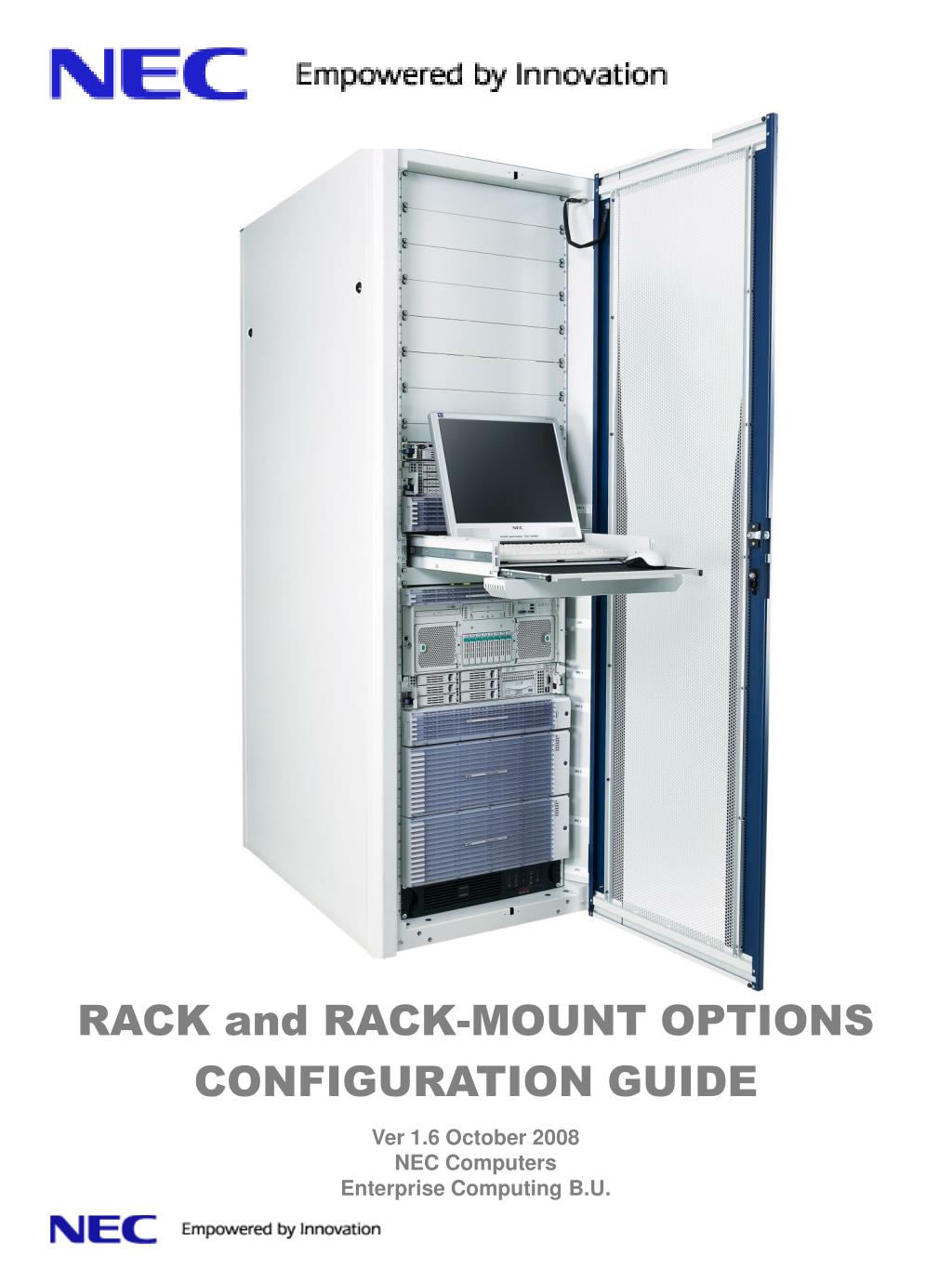 PPT - RACK and RACK-MOUNT OPTIONS CONFIGURATION GUIDE PowerPoint ...