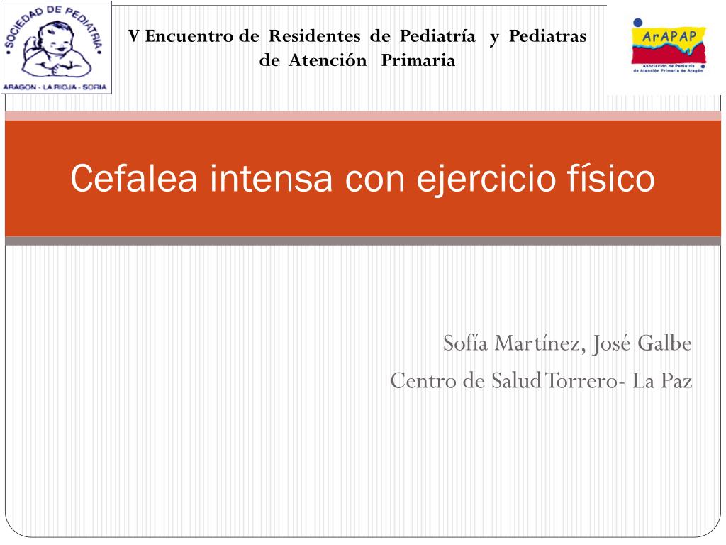PPT - Cefalea intensa con ejercicio físico PowerPoint Presentation ...