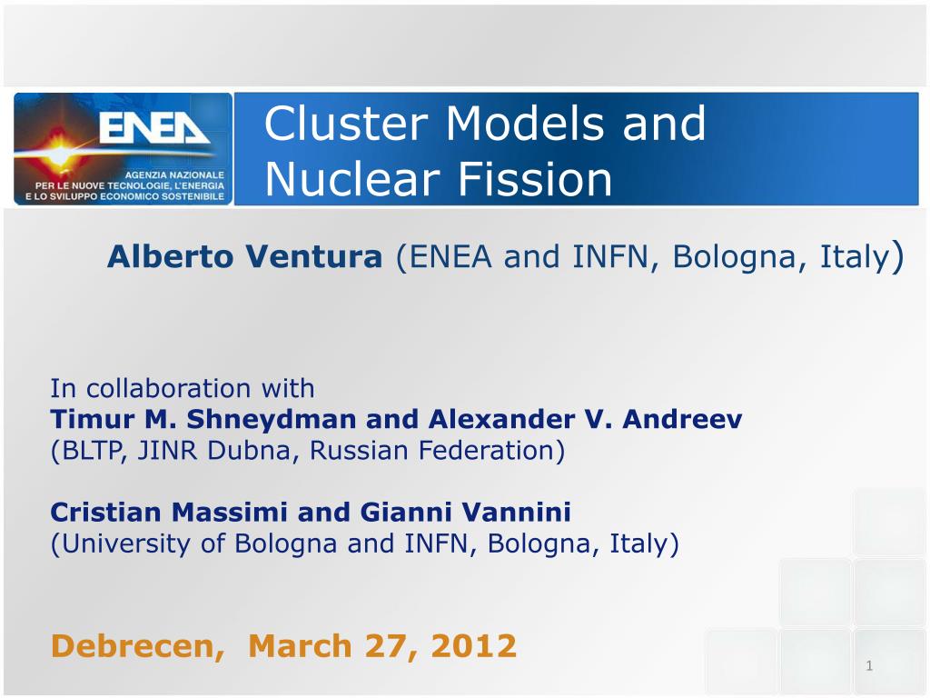 PPT - Cluster Models and Nuclear Fission PowerPoint Presentation, free ...