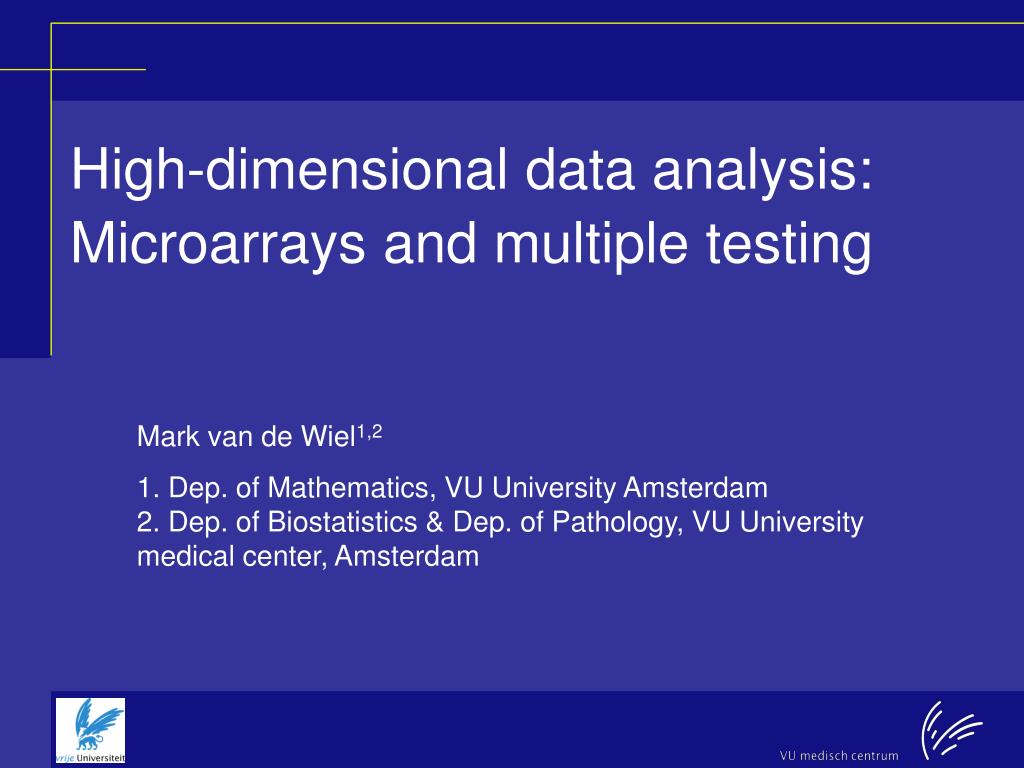 PPT - High-dimensional data analysis: Microarrays and multiple testing ...
