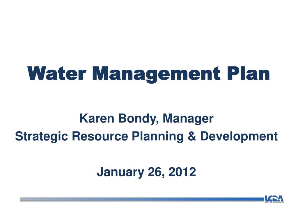 PPT - Water Management Plan PowerPoint Presentation, free download - ID ...