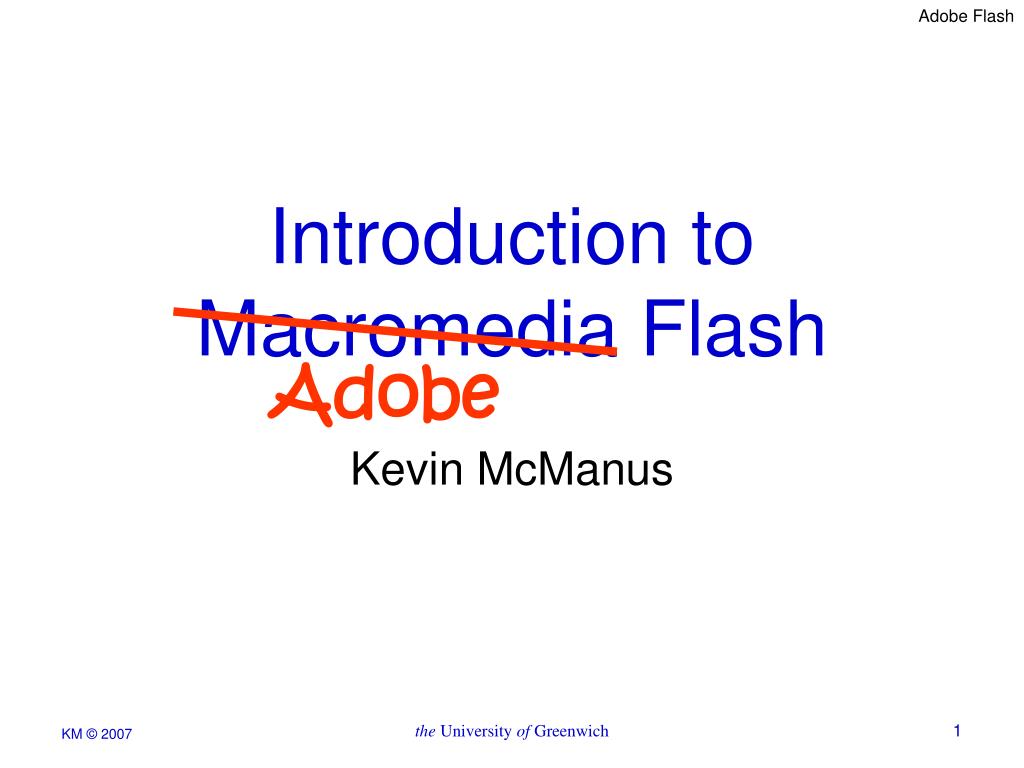 PPT - Introduction to Macromedia Flash PowerPoint Presentation, free ...