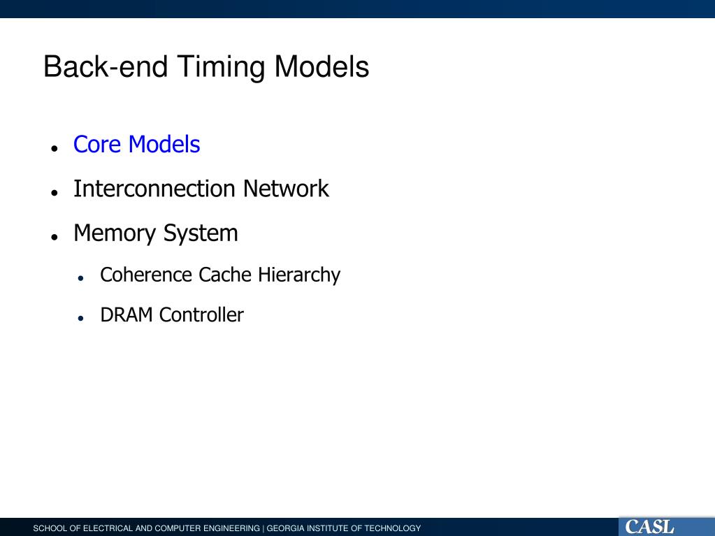 PPT - Back-end Timing Models PowerPoint Presentation, free download ...