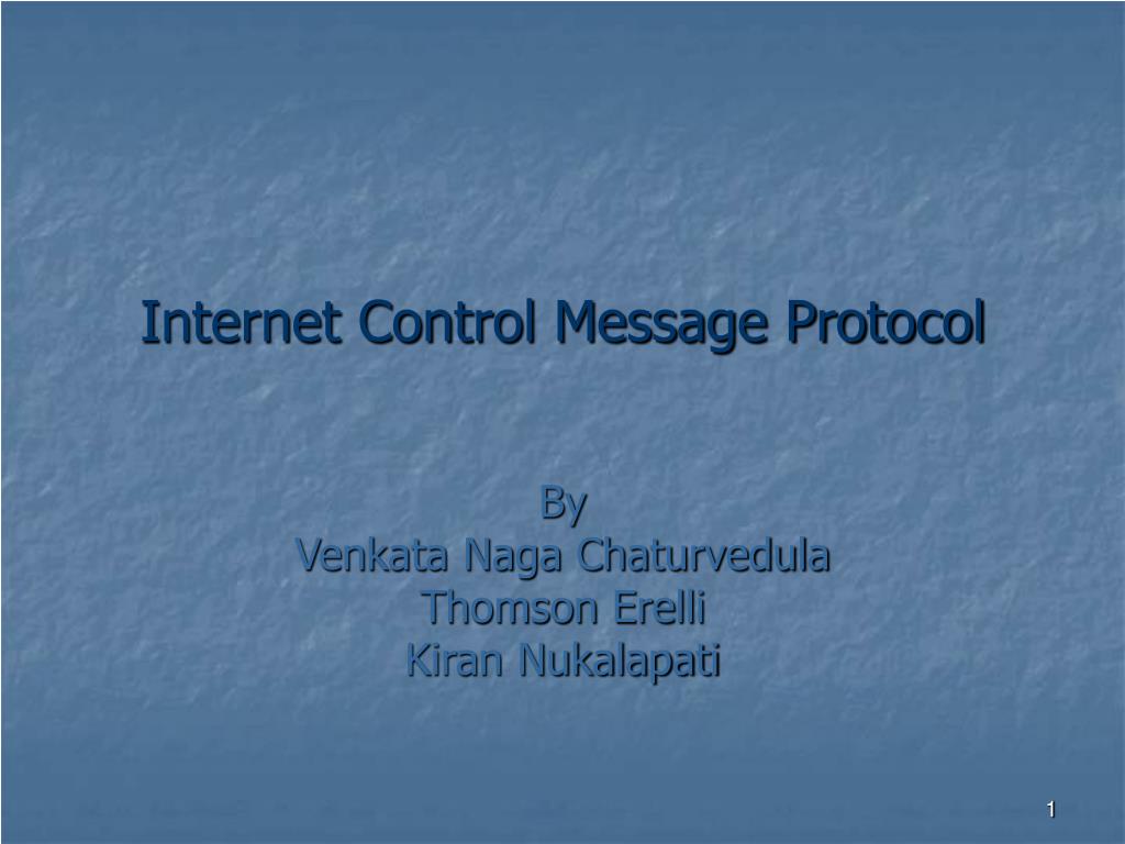 PPT - Internet Control Message Protocol PowerPoint Presentation, free ...