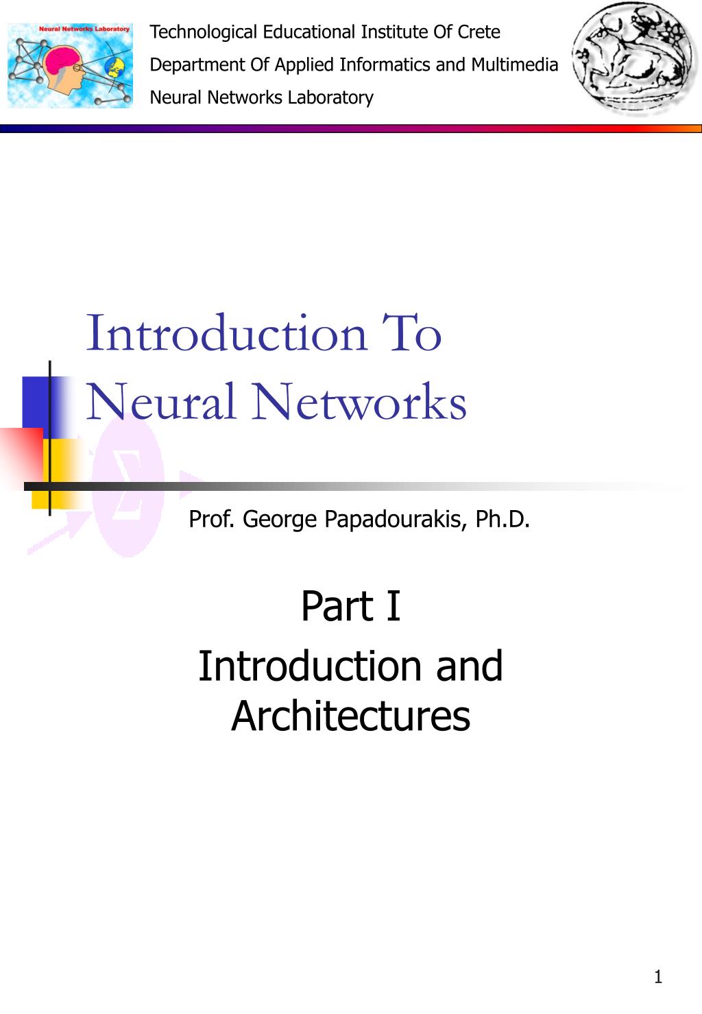 PPT - Introduction To Neural Networks PowerPoint Presentation, free ...