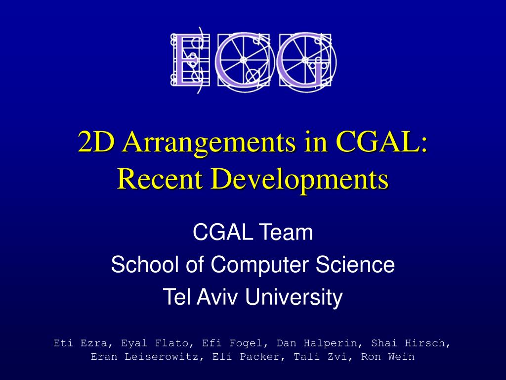 PPT - 2D Arrangements in CGAL: Recent Developments PowerPoint ...