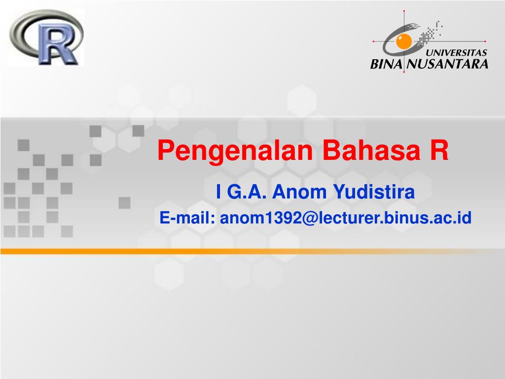 PPT - Pengenalan Bahasa R PowerPoint Presentation, free download - ID ...