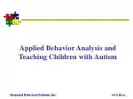 PPT - Teaching Social Skills to Children with PDD/Autism PowerPoint ...